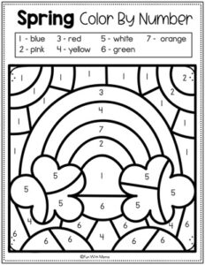 Spring Color by Number: Fun Activities for All Ages - Fun with Mama