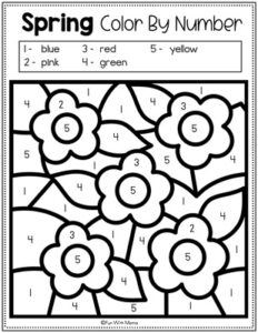 Spring Color by Number: Fun Activities for All Ages - Fun with Mama