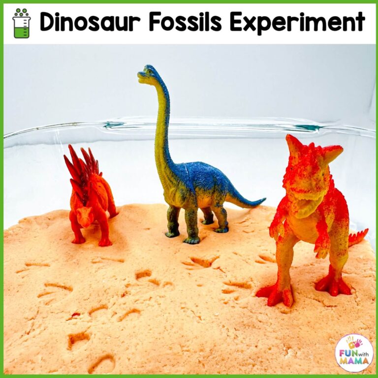 Salt Dough Fossils Dinosaur Science Activity - Fun with Mama