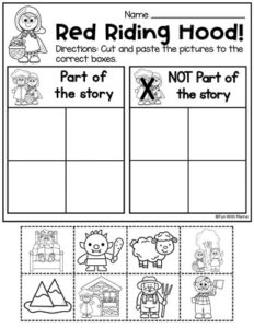 Little Red Riding Hood Activities For Kids - Fun with Mama