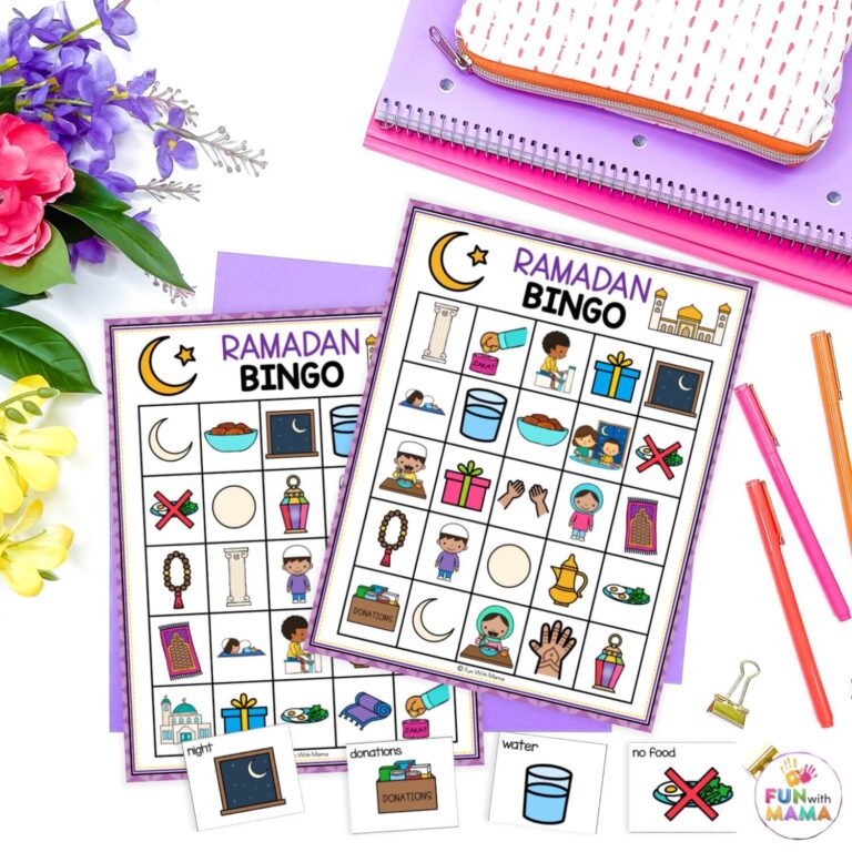 FREE Ramadan Bingo (Free Printables) Game - Fun with Mama