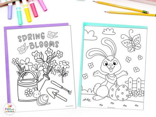 10 Free Spring Coloring Pages - Fun with Mama