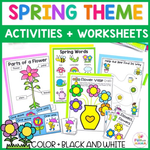 10 Free Spring Coloring Pages - Fun with Mama