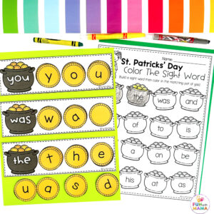 St. Patrick's Day Activities + Worksheets - Fun with Mama