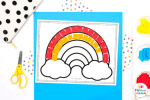 Torn Paper Rainbow Craft - Fun with Mama