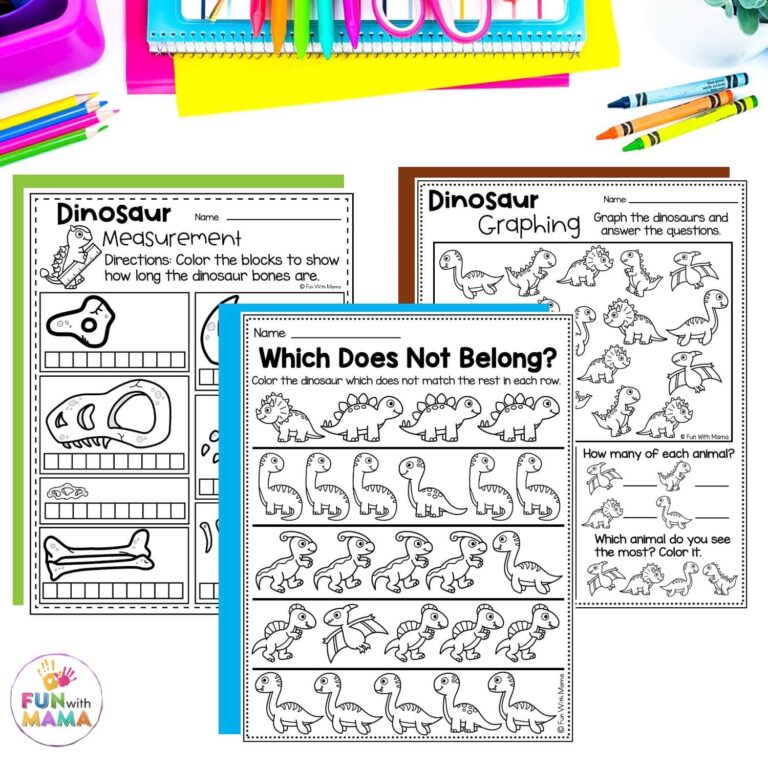 19+ Preschool Dinosaur Activities - Fun with Mama
