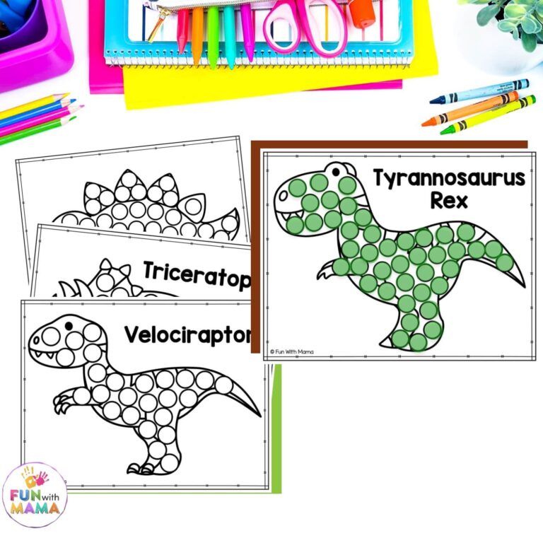 19+ Preschool Dinosaur Activities - Fun with Mama