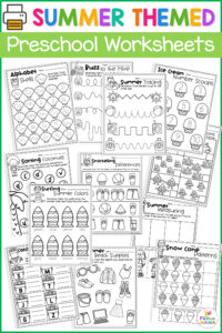 20+ Summer Worksheets for Preschool - Fun with Mama