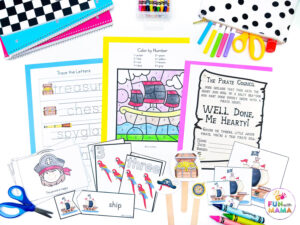 Pirate Coloring Pages + Pirate Activities - Fun with Mama