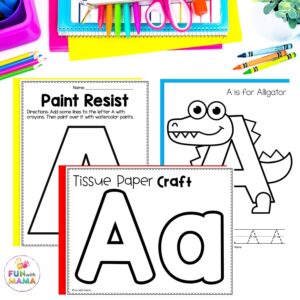 Letter A Preschool Printable Pack - Fun with Mama