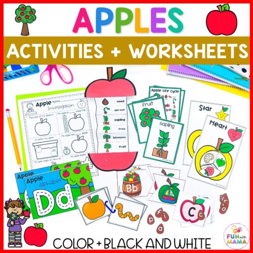 20+ Apple Activities for Preschoolers - Fun with Mama
