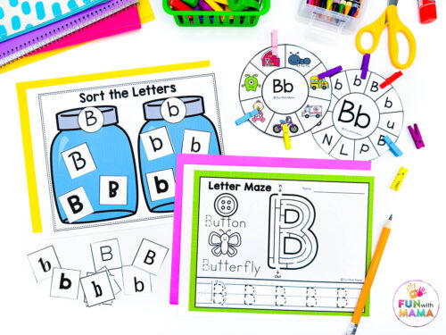 33 + Letter B Activities for Preschool - Fun with Mama