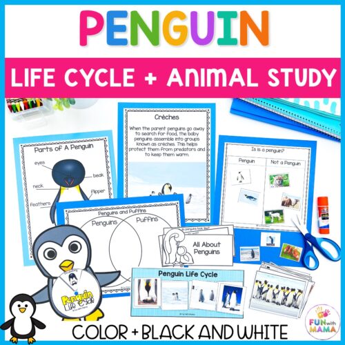 Arctic Animal Bingo Kids Game - Fun with Mama