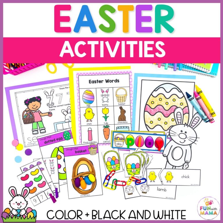 Easter Alphabet Letter Match Activity for Preschoolers - Fun with Mama