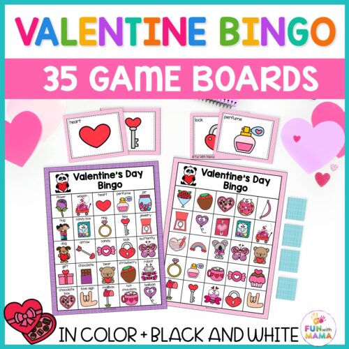 Free Valentine's Bingo Game - Fun with Mama
