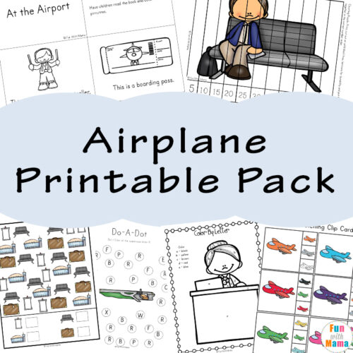 Travel Adventure Airplane Activity Book For Kids - Fun with Mama