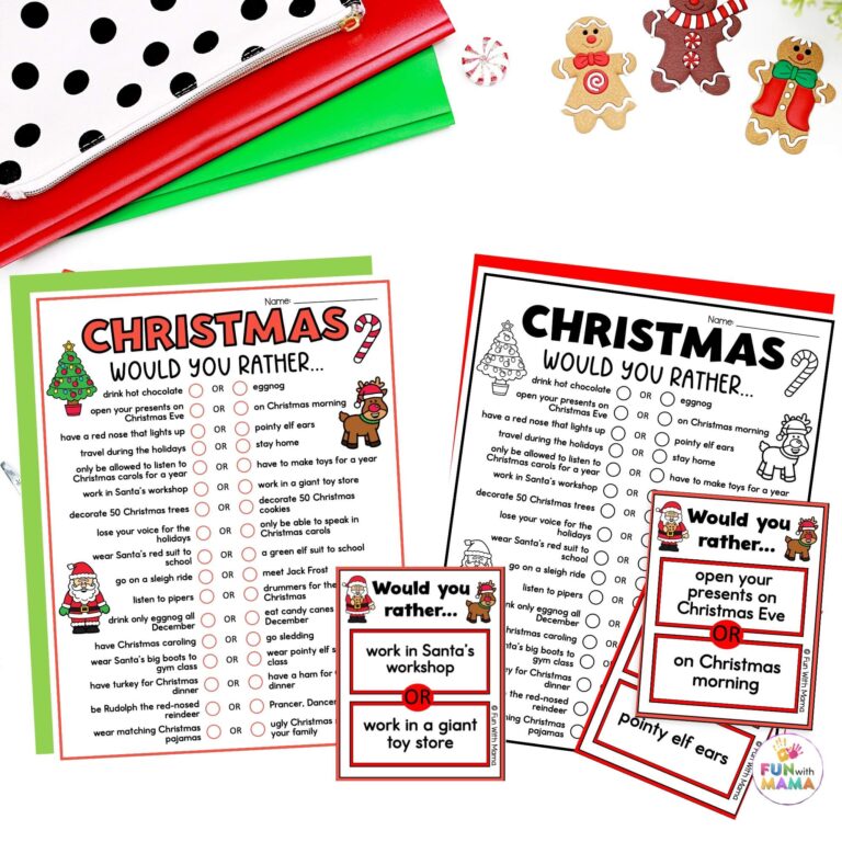 Christmas Would You Rather Game - Fun with Mama