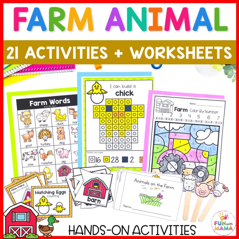 How To Draw Farm Animals - Free Directed Drawing Guides - Fun with Mama