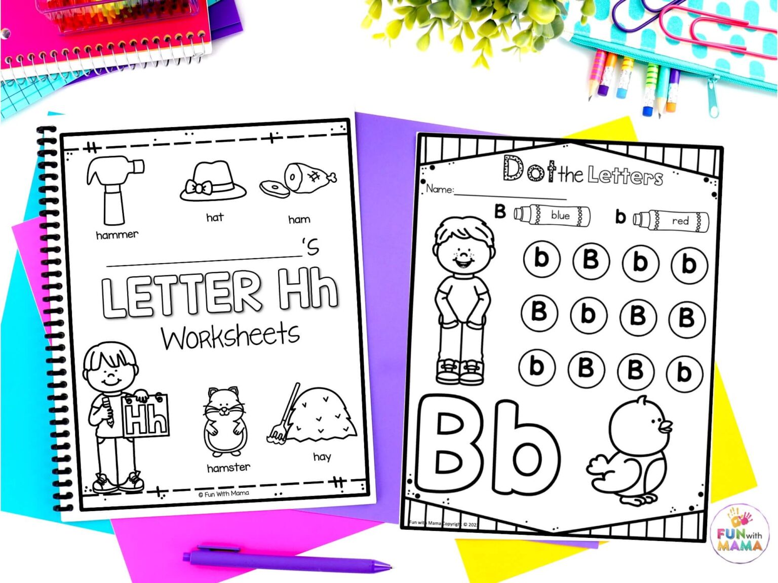 Letter H Worksheets - Fun with Mama