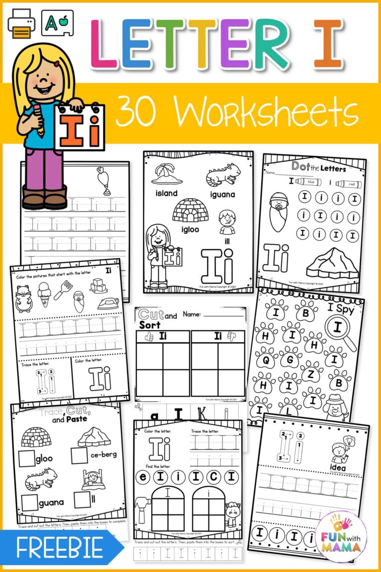 30 Free Letter I Worksheets - Fun with Mama