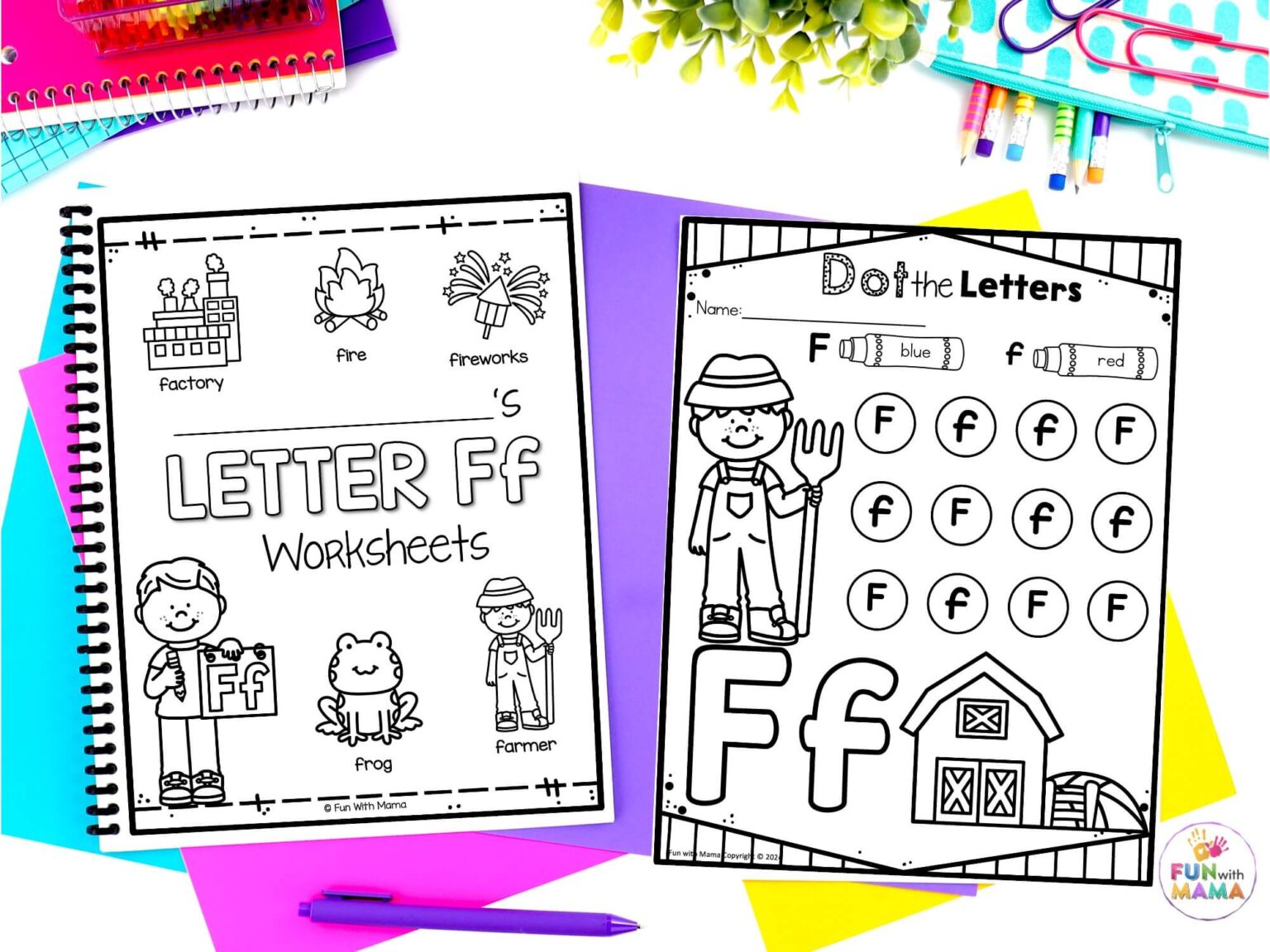Free Letter F Worksheets - Fun with Mama