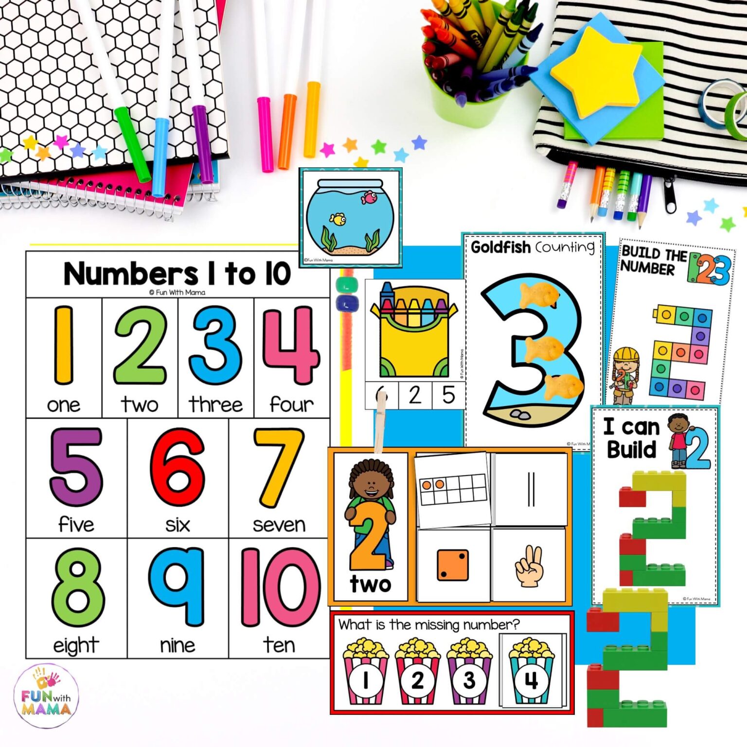 26+ Number activities for preschoolers - Fun with Mama