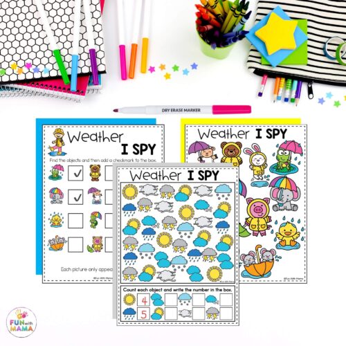 Weather Activities For Preschoolers - Fun with Mama