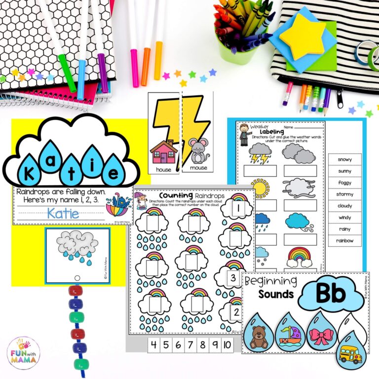 Weather Activities For Preschoolers - Fun with Mama