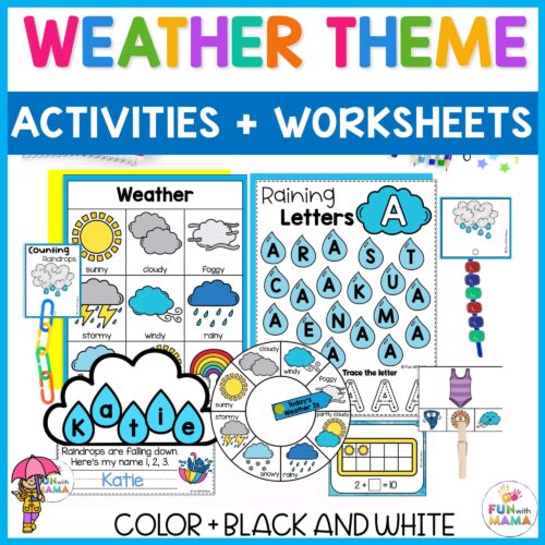 Weather Activities For Preschoolers - Fun with Mama