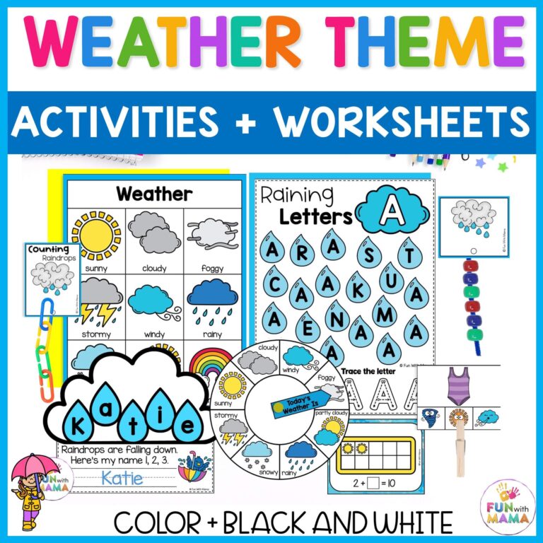 Weather Activities For Preschoolers - Fun with Mama