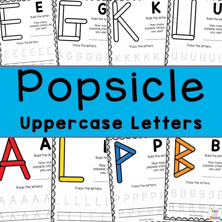 Popsicle Uppercase Letter Printables - Fun Teaching Letters Activity ...