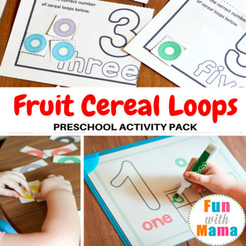 Fruit Loops Activities for Preschool Printable - Fun with Mama