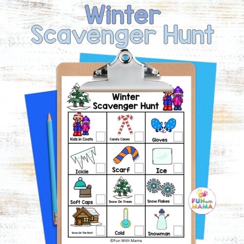 Printable Winter Scavenger Hunt - Fun with Mama