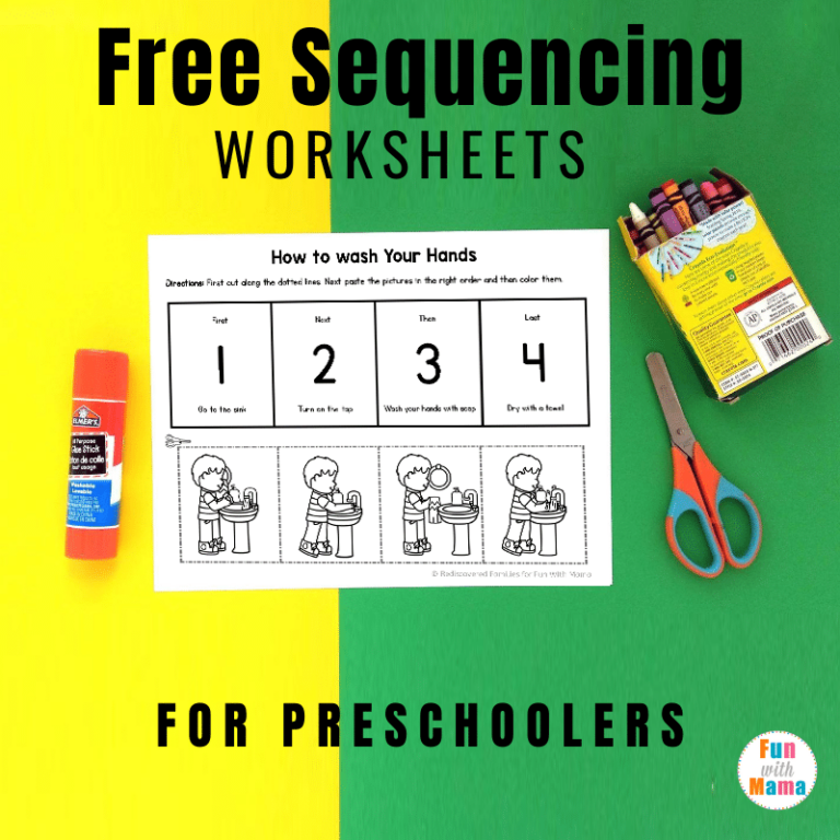 Free Sequencing Worksheets For Preschoolers - Fun with Mama