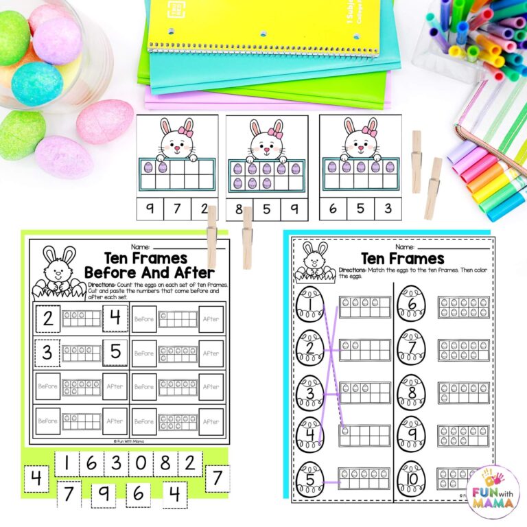 Easter Count and Clip Cards - Fun with Mama