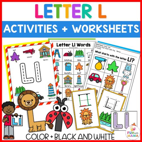 Letter L Activities + Worksheets (Includes Free Pack) - Fun with Mama
