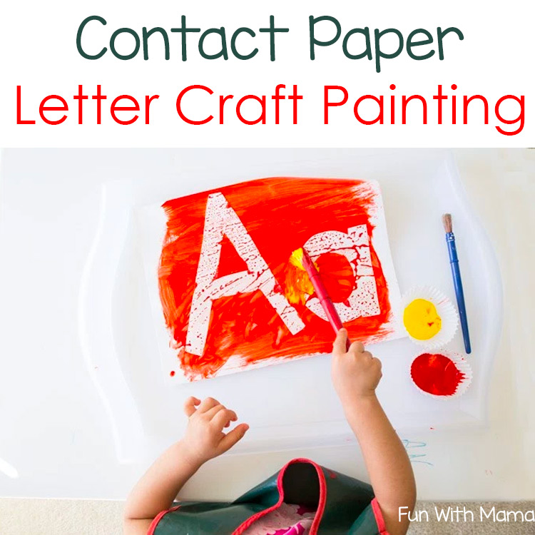 Alphabet Art Letter Painting - Fun with Mama