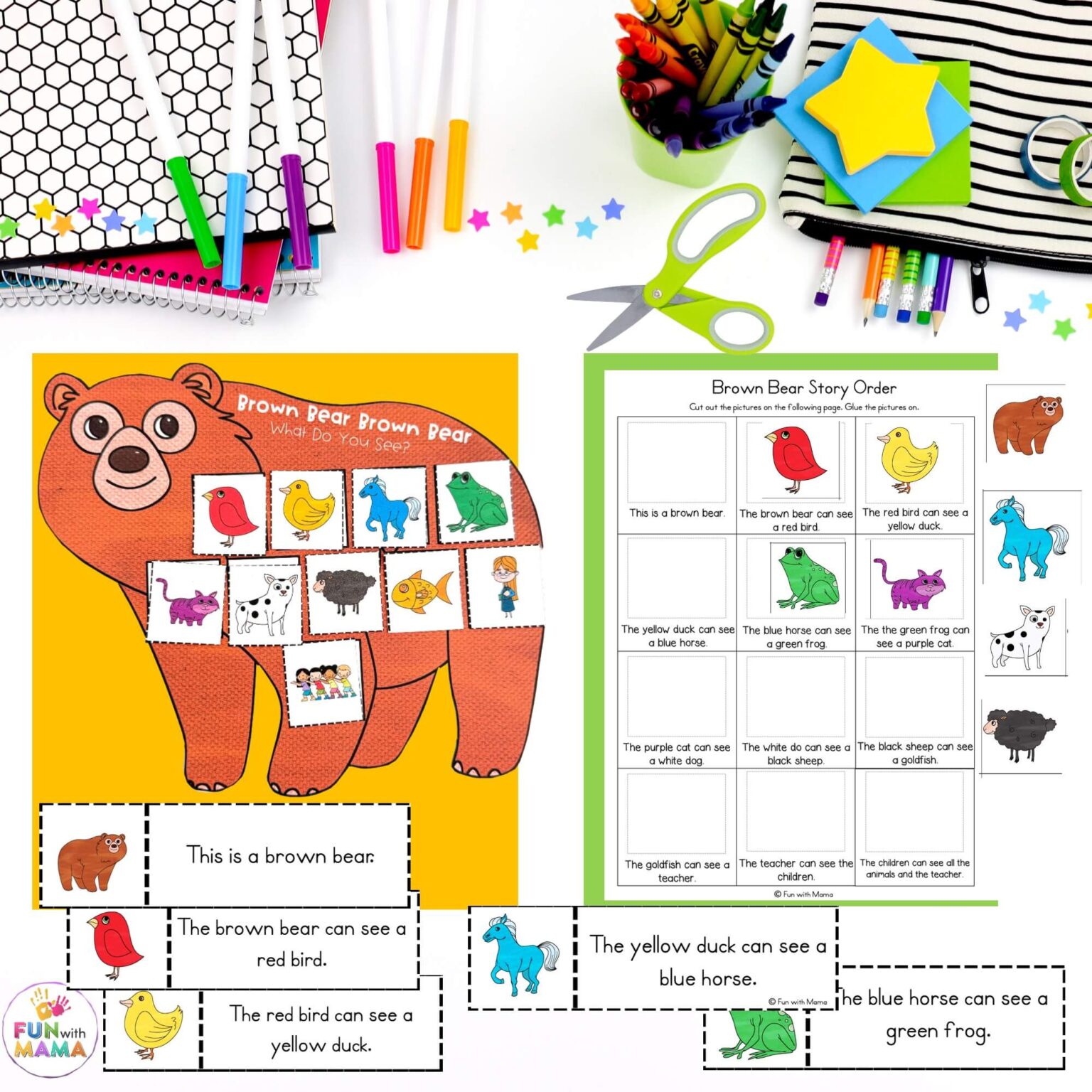 Brown Bear Brown Bear What Do You See? Printable Story Extension ...