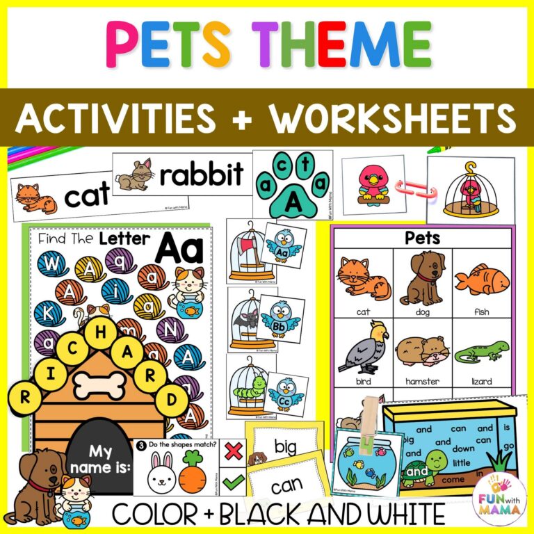 Pet Themed Activities - Fun with Mama